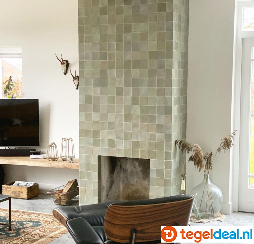 Wandtegels Marazzi, Zellige SALVIA, art. code M5P3 10x10 cm en Vloer ...