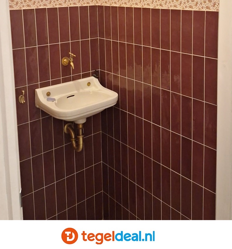 Handvorm wandtegeltjes toilet en badkamer