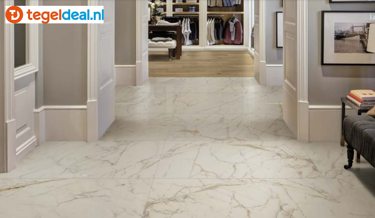 Marazzi Allmarble, Golden White Lux, 60 x 120 cm M4GM ; De serie ...