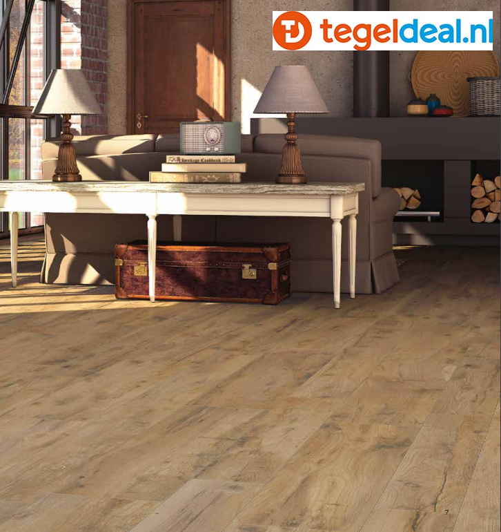 Houtlook vloertegels Castelvetro Woodland Oak, CWD28R6, 20 x 80 cm ...